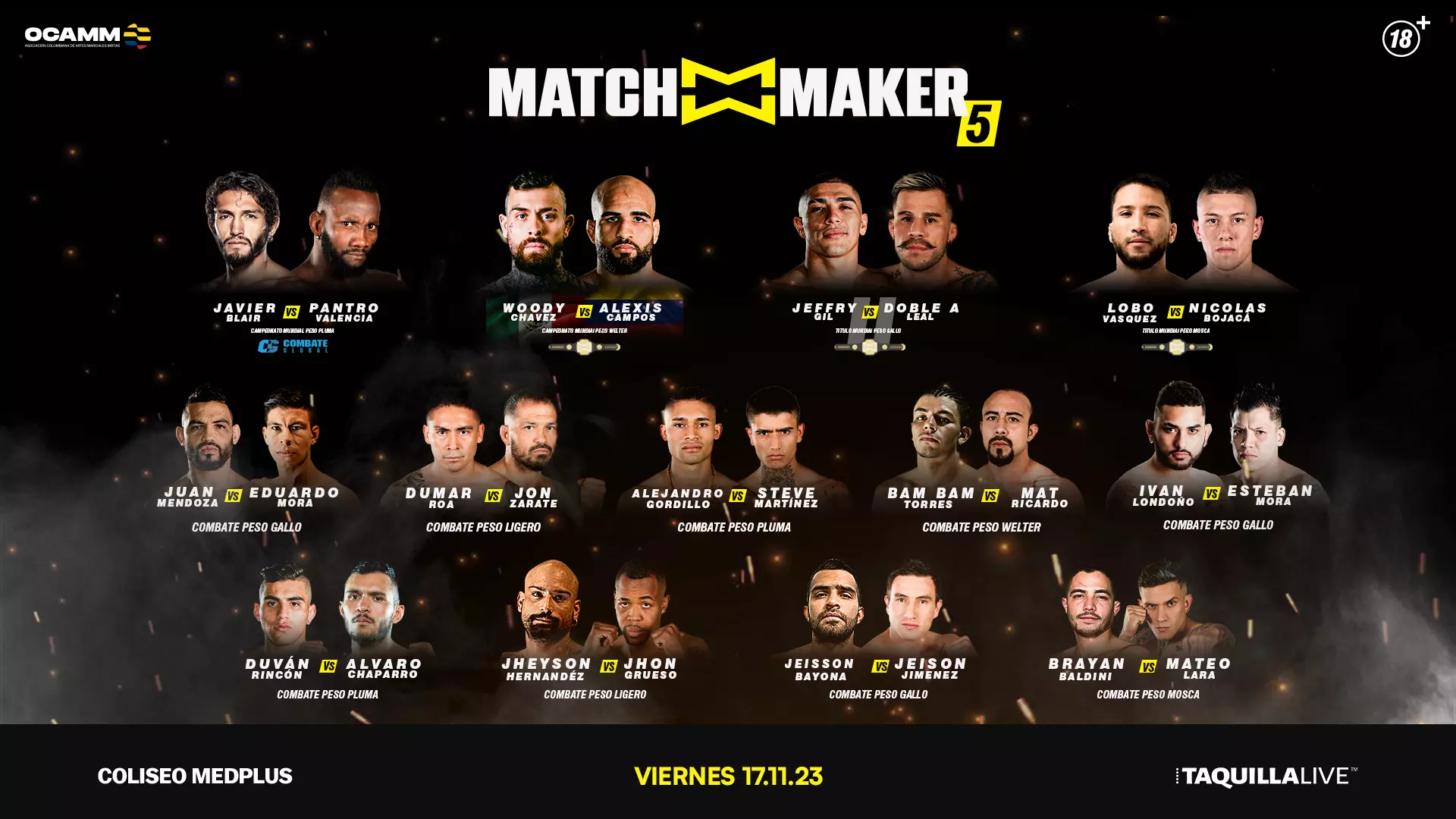 REPROGRAMACIÓN MATCHMAKER 5 - Taquillalive